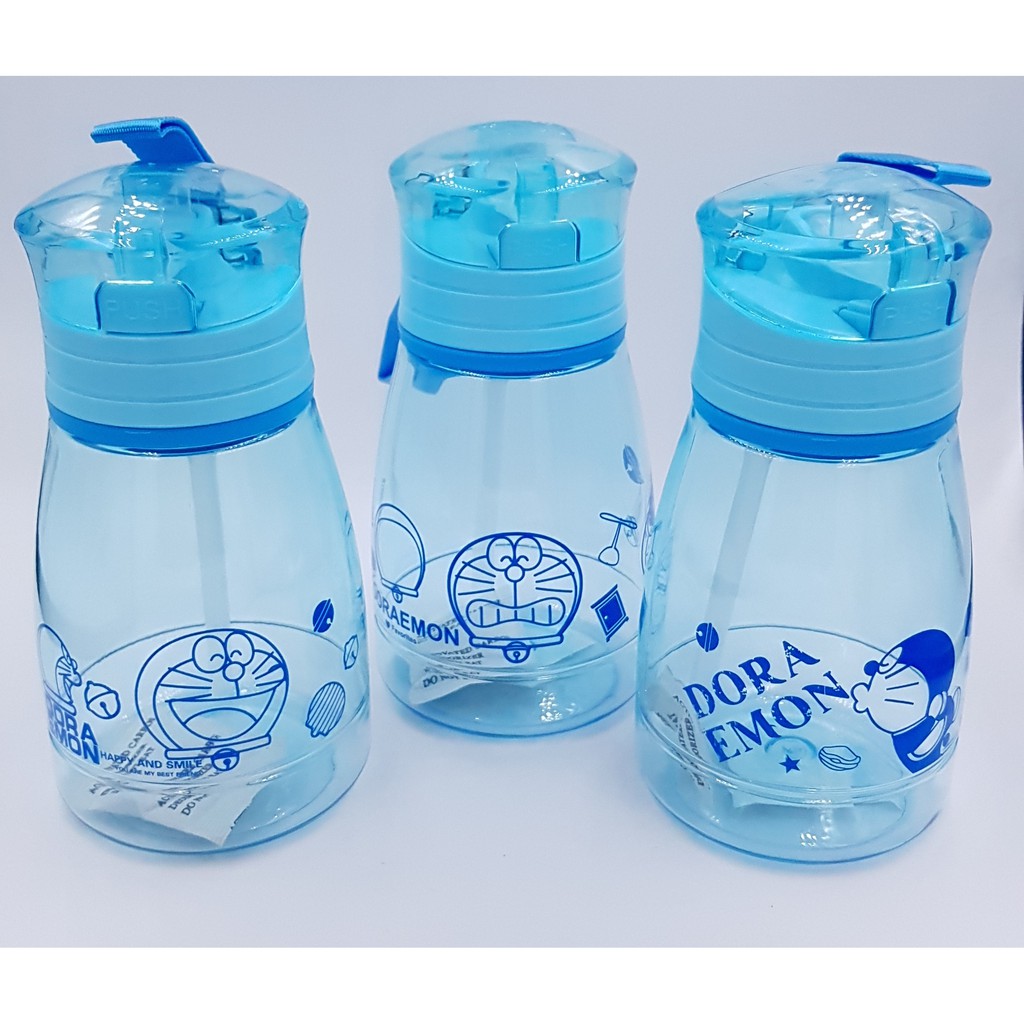 DORAEMON WATER BOTTLE WITH STRAW 350ML | Shopee Malaysia