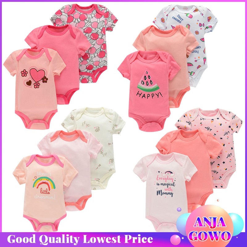 Ready Stock Baby Boys Girls Romper Summer Newborn Baby Girls Sleeveless ...