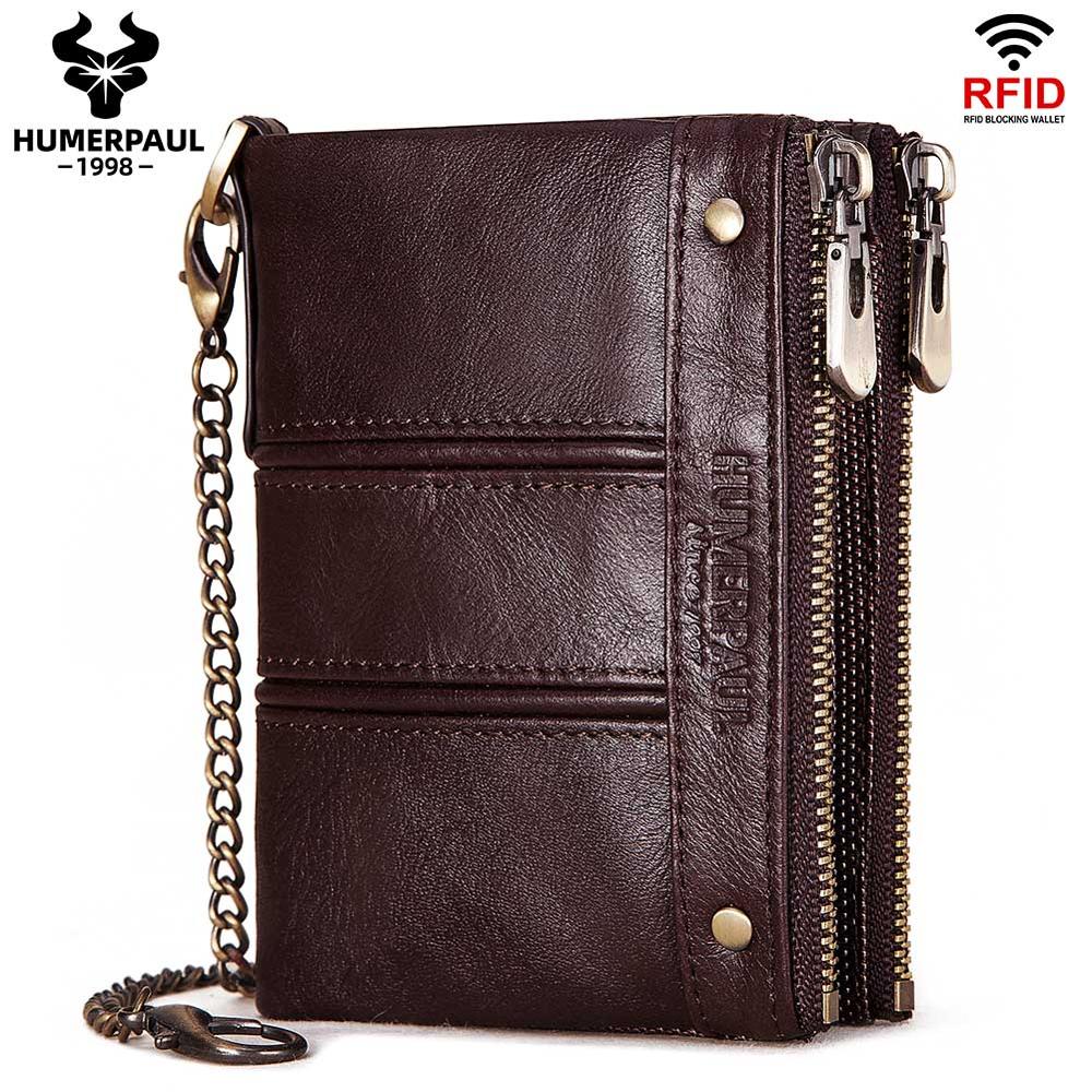 Humerpaul Genuine Leather Men Wallet with Coin Pocket | Shopee Malaysia