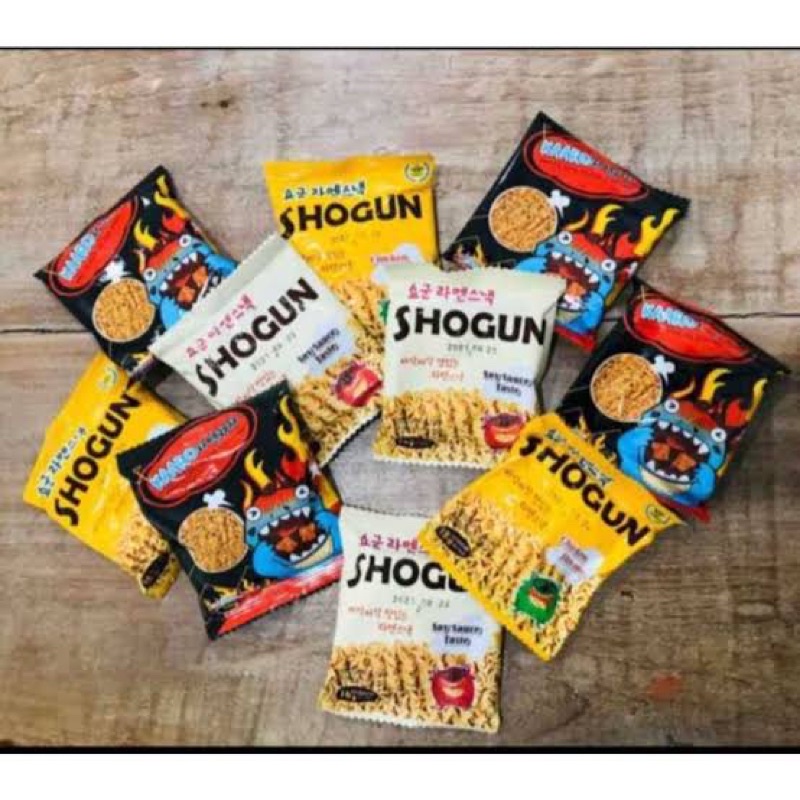 (Gojek / Id) (Price PER PCS) Korean Snack SHOGUN Dry Noodles - Beige ...