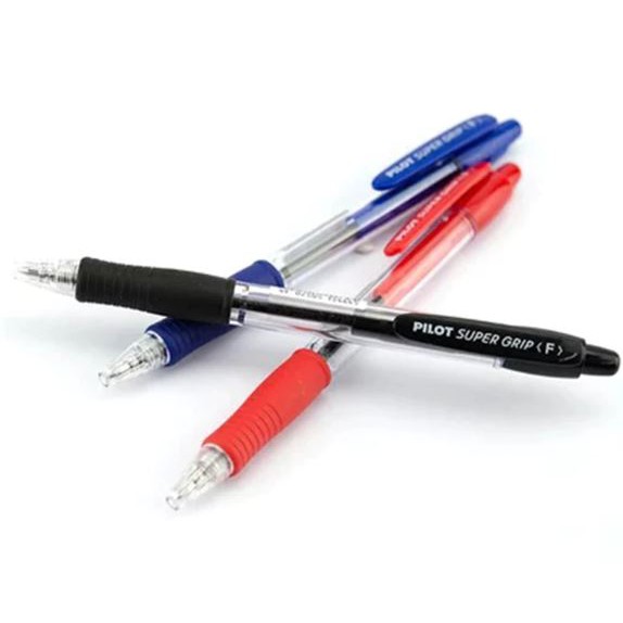 Pilot SUPER GRIP BALL PEN - BPGP-10R-F ( Black , Blue , Red ) | Shopee ...
