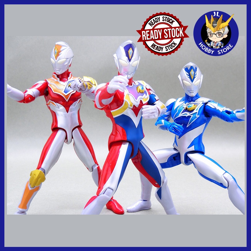 [READY STOCK] BANDAI UAF Ultra Action Figure Ultraman Decker Flash Type ...