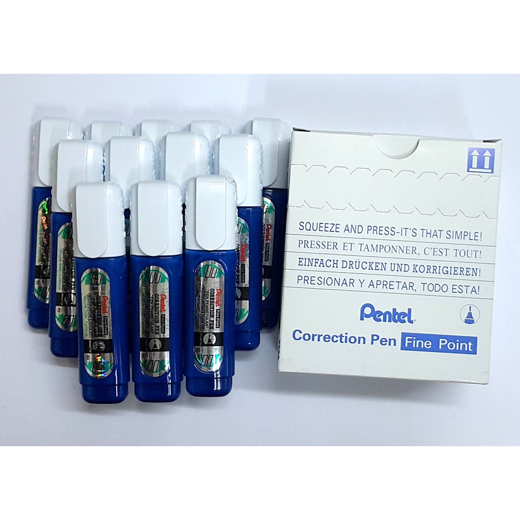 Pentel Correction Pen (12ml) ZL31-w (Box-12pcs) | Shopee Malaysia