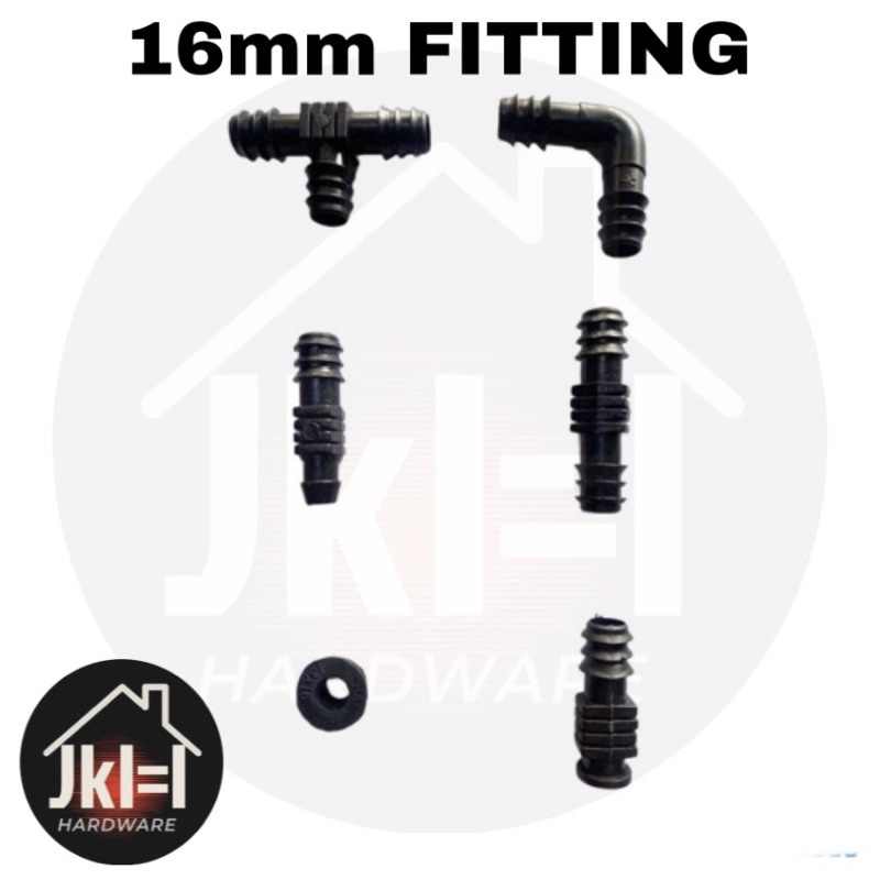 16MM Polypipe tee/elbow/socket/end cap/rubber gromate Fitting Poly Pipe ...