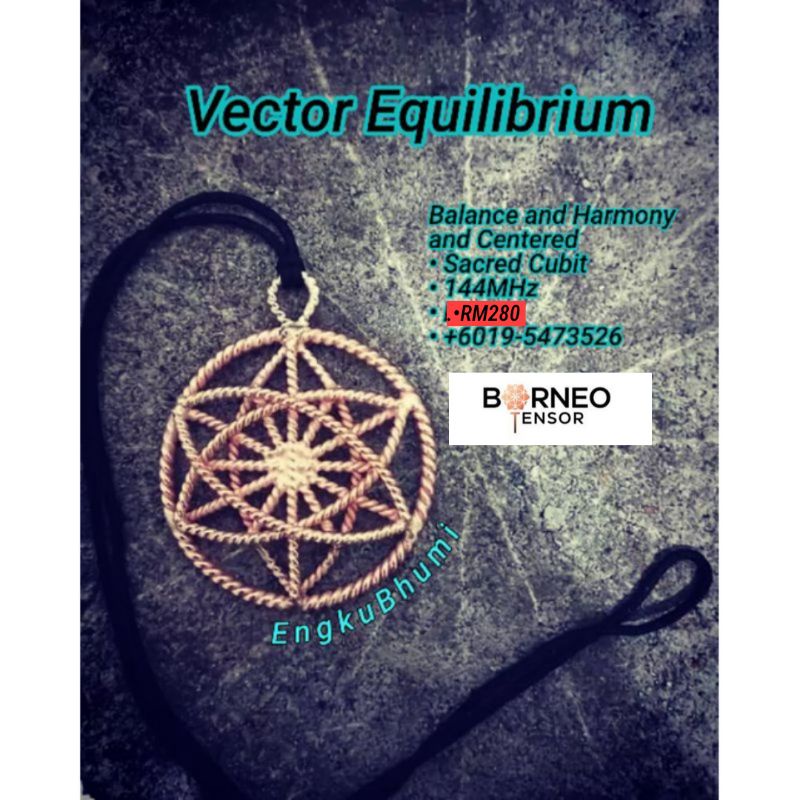 KALUNG PENDANT VECTOR EQUILIBRIUM TENSOR RINGS TEMBAGA COPPER TENSOR ...
