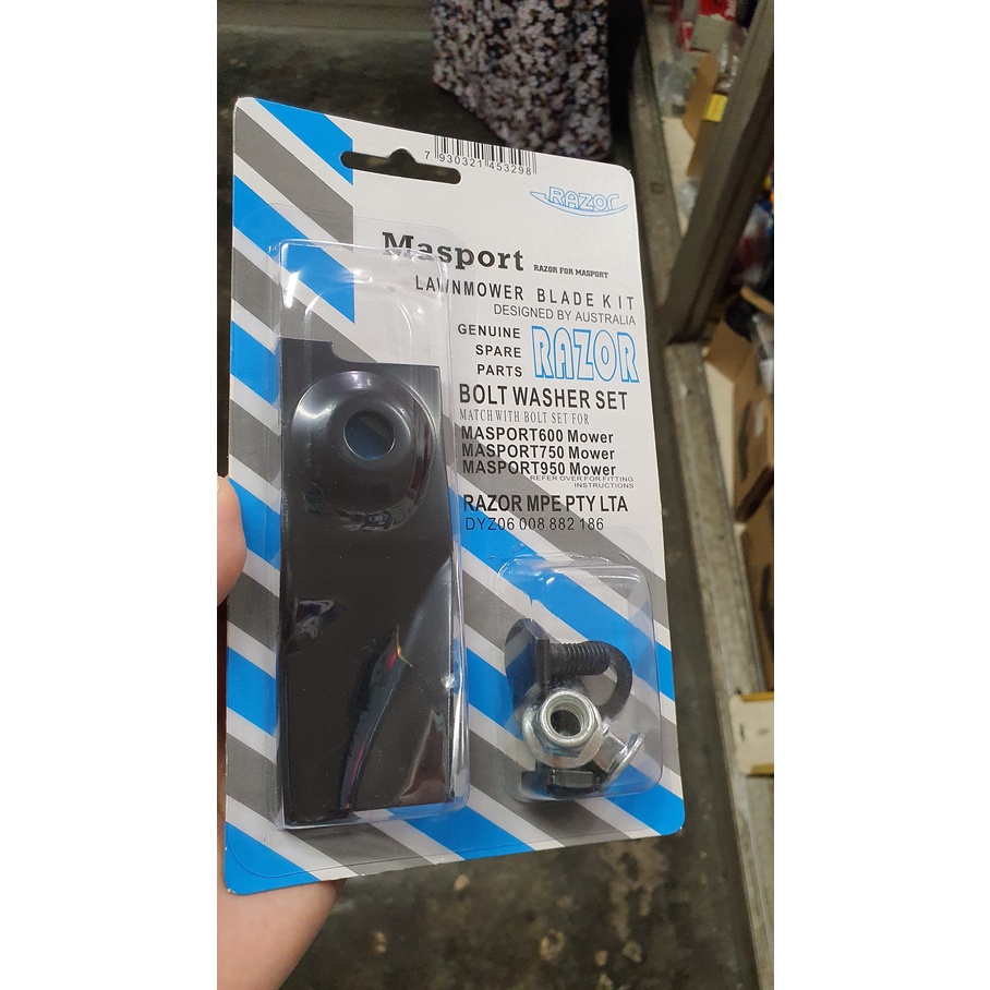 MASPORT ( Razor) Blade c/w Bolt & Nut (2pcs/set) | Shopee Malaysia