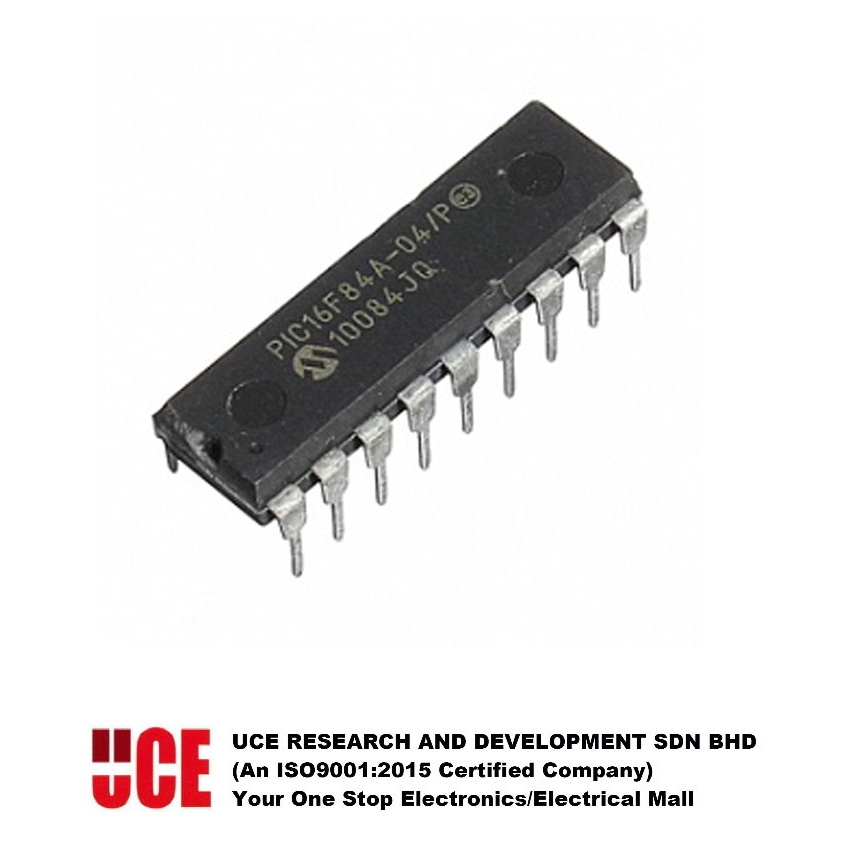 MICROCHIP PIC16F84A ENHANCED FLASH/EEPROM 8-BIT MICROCONTROLLER, DIP18 | Shopee Malaysia