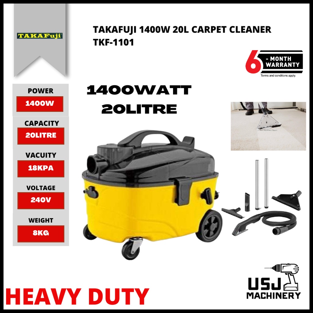 TAKAFUJI 1400W 20L Carpet Cleaner TKF-1101 | 6 Months Warranty | Shopee Malaysia