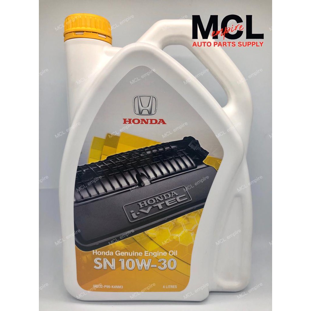 Honda 10W30 API-SN SEMI Synthetic Engine Oil 4L | Shopee Malaysia