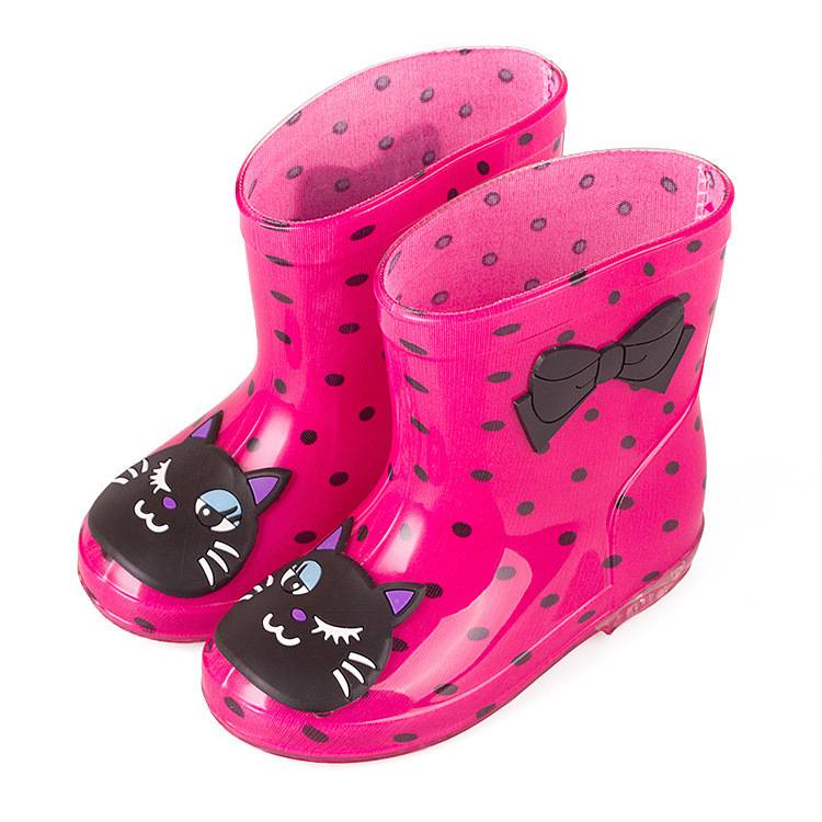 Korean style rain boots kids cartoon cat rabbit frog kasut bot budak ...