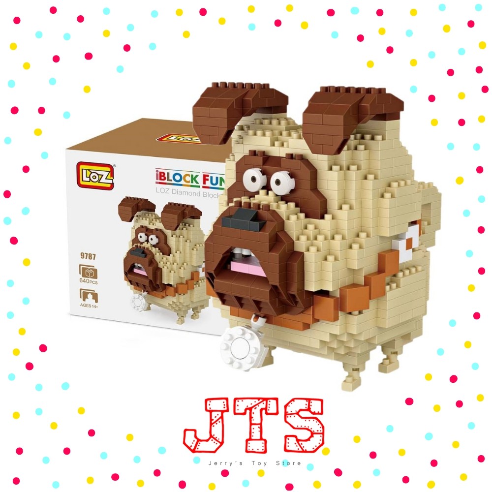 JTS LOZ Pug Dog 9787 Building Blocks Toy | Shopee Malaysia