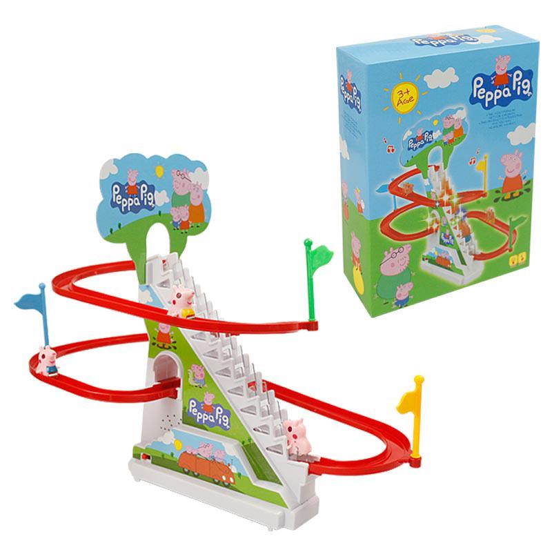 Peppa Pig Railcar Automatic Climbing Stair Toy for Baby Kids | Shopee ...