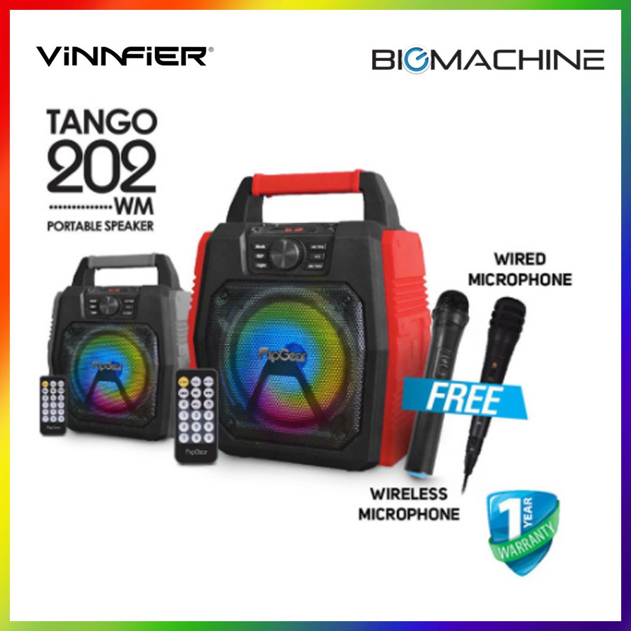 VINNFIER FLIPGEAR TANGO 202WM PORTABLE BLUETOOTH SPEAKER | Shopee Malaysia