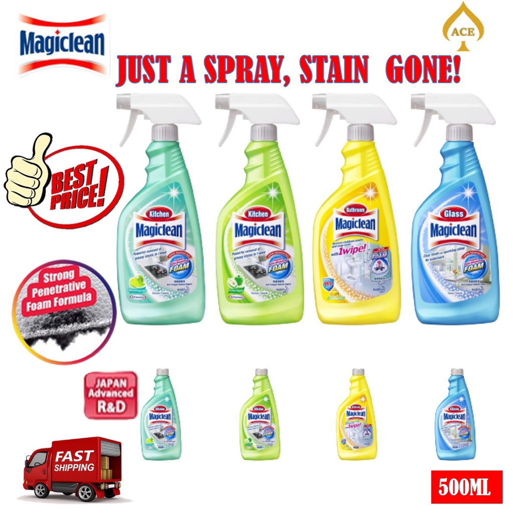MAGICLEAN Kitchen, Bathroom & Glass Multi Surface All-Action Easy Clean ...