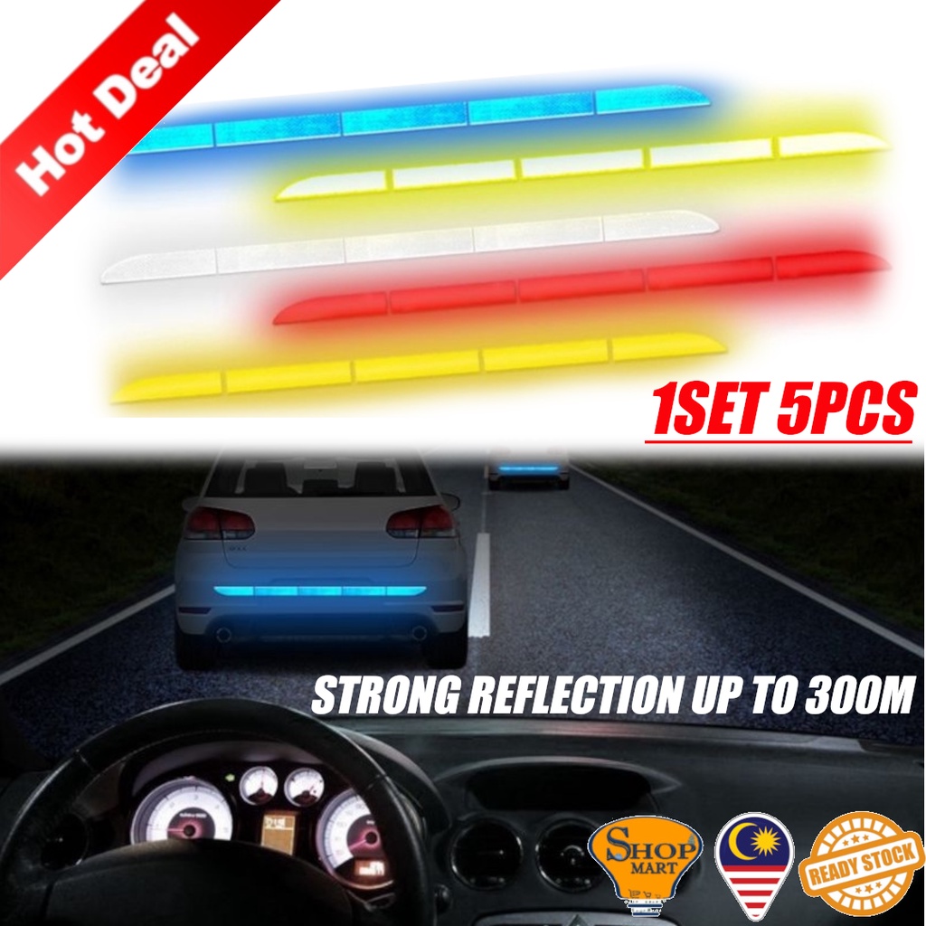 Up To 300M Reflection Car Reflective Sticker Strip Tape Reflector ...