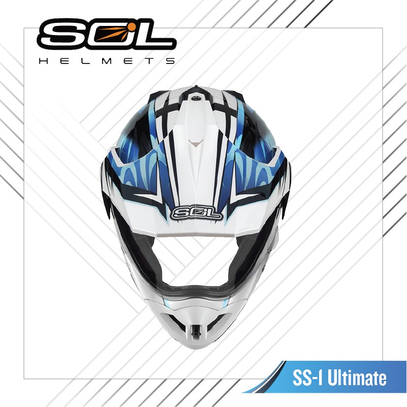 Jual Helm Motor Cross Dual Sport SS-1 ULTIMATE Include Backup ...