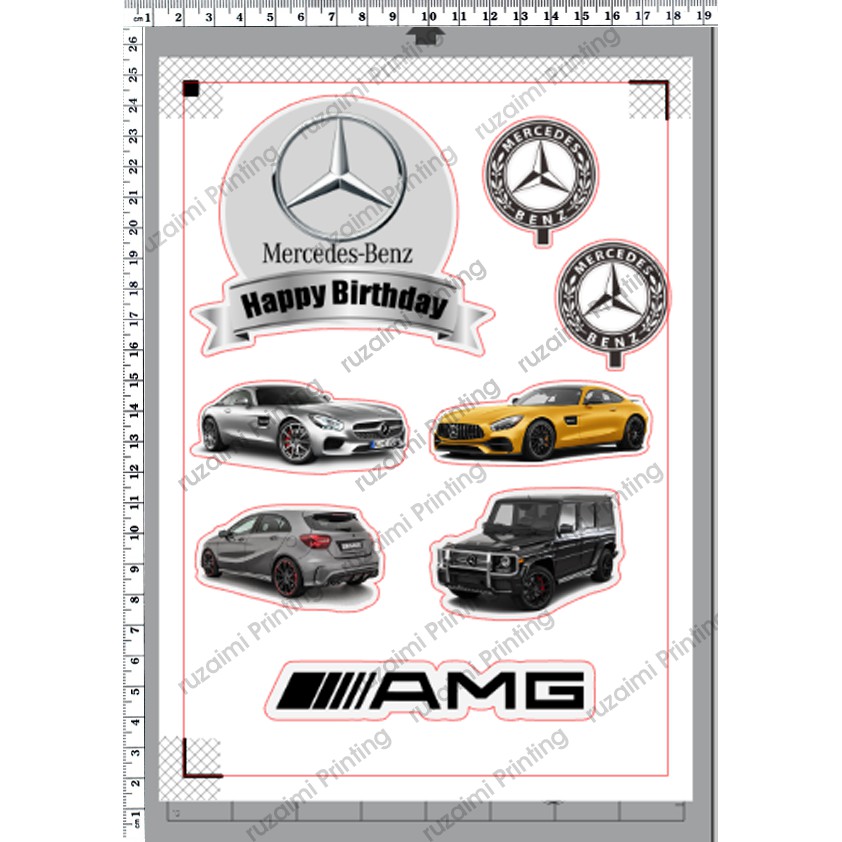 Mercedes Benz Cake Topper 001 | Shopee Malaysia