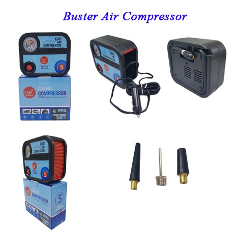 Mini Air Compressor Car Kit BUSTER CAR AIR COMPRESSOR / KERETA AIR ...