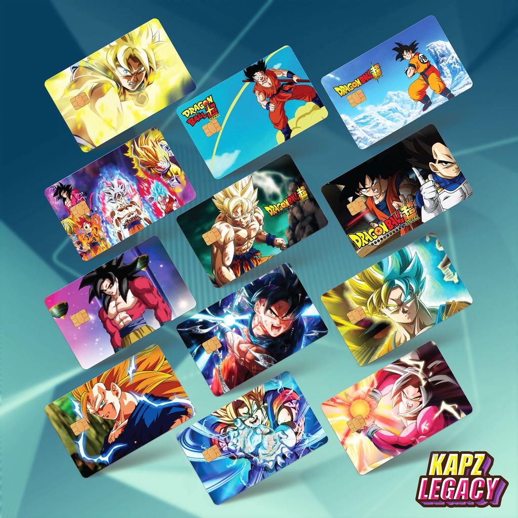 KapzLegacy Dragon Ball Super ATM Bank Sticker Card Cover Access Touch n ...