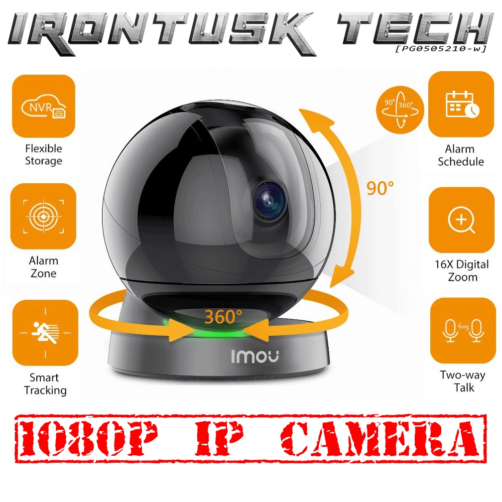 IMOU Ranger IQ (Wireless CCTV) with Night Vision / Built-in Siren / 2 ...