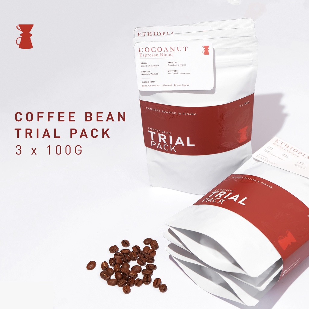 Ang Ang's Roastery 3 x 100g Coffee Bean Trial Pack (Whole Bean ...