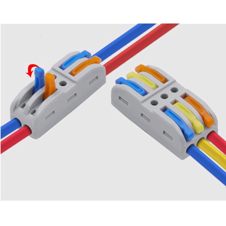 Wire Connector Electric Pct 222 Terminal Block Fast Quick Reusable