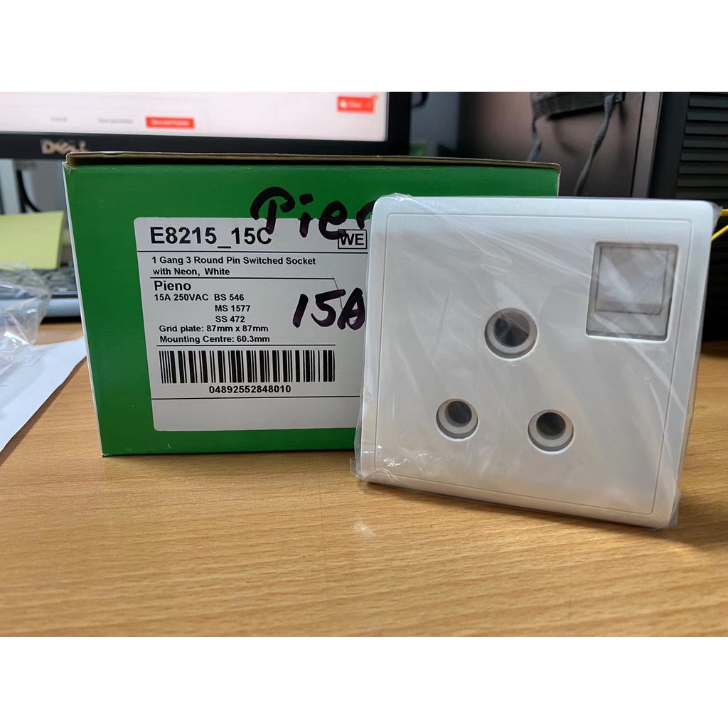 SCHNEIDER PIENO 15A SWITCHED SOCKET | Shopee Malaysia