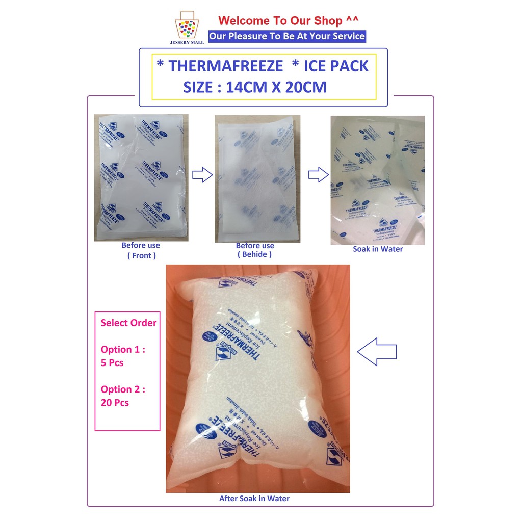 THERMAFREEZE ICE PACK FOR FREEZER REUSABLE 14CM X 20CM - READY STOCK ...