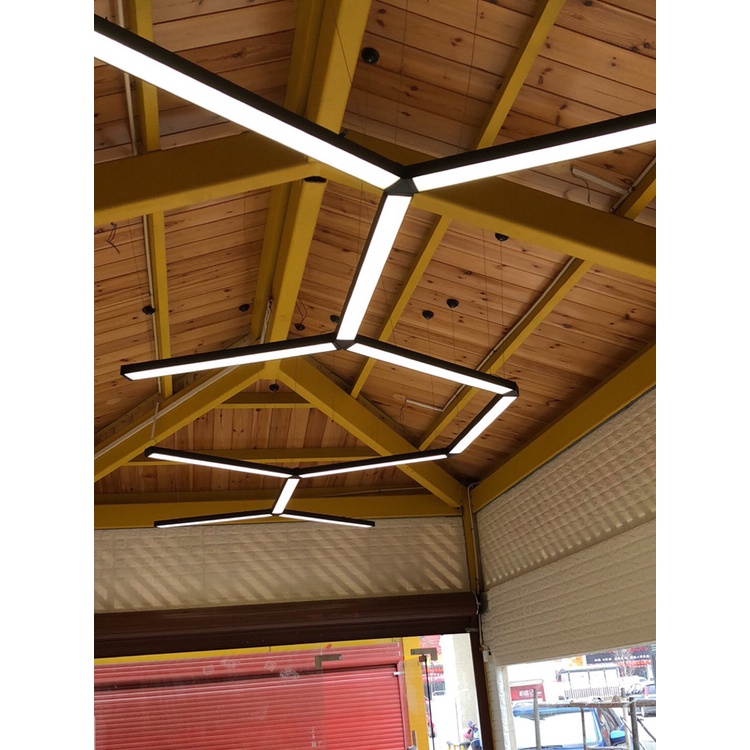 LED strip light office pendant light gym rectangular pendant light ...