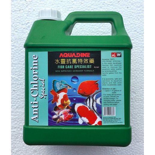 AQUADENE Anti chlorine for Aquarium(4L) | Shopee Malaysia