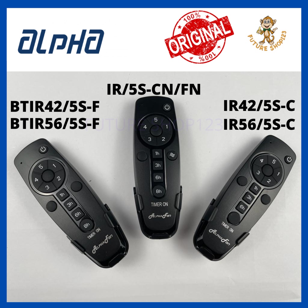 Alpha AX Series and AF Series Cosa Ceiling Fan Remote Control /Alpha Ax ...