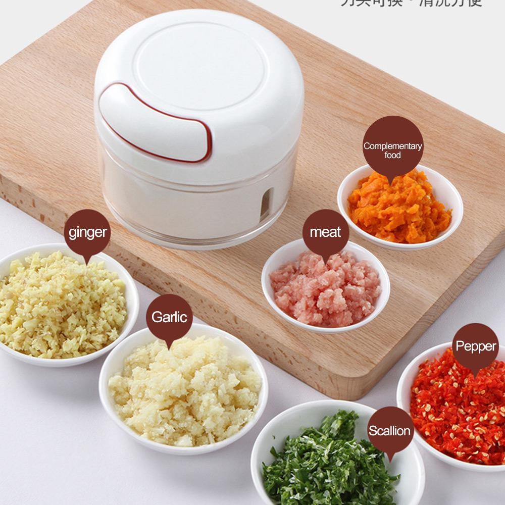 Mini Food Garlic Vegetable Grinder Chopper Mincer Crusher Press For ...