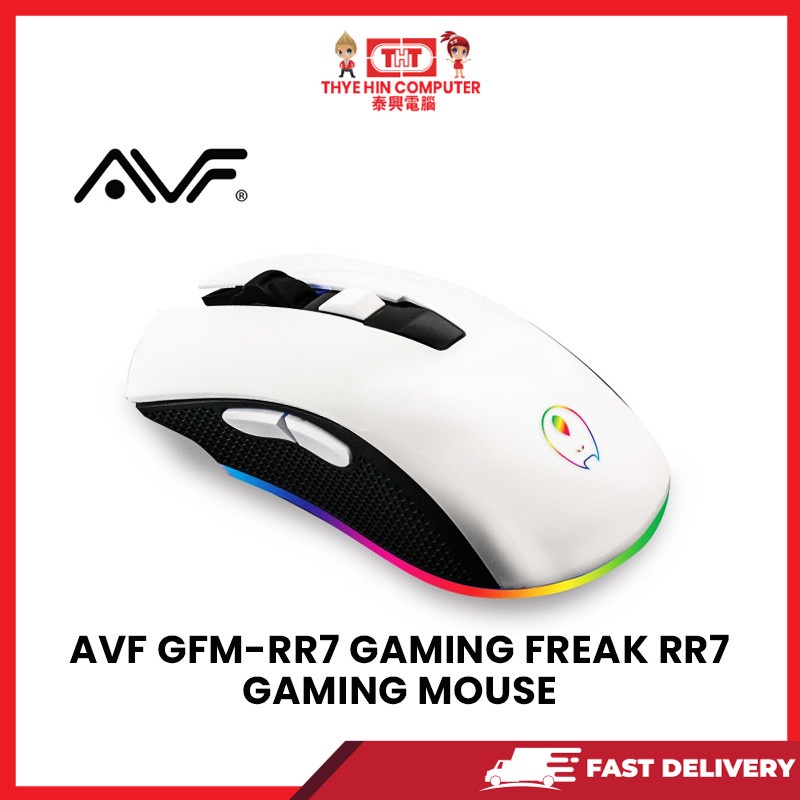 AVF GFM-RR7-GAMING FREAK RR7 SNOW RGB GAMING MOUSE | Shopee Malaysia