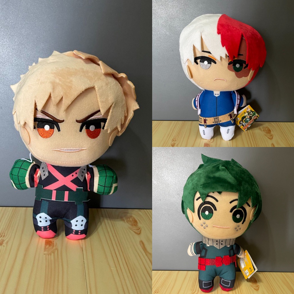 My Hero Academia 3Pcs Set Deku Todoroki Bakugo Stuffed Toy | Shopee ...