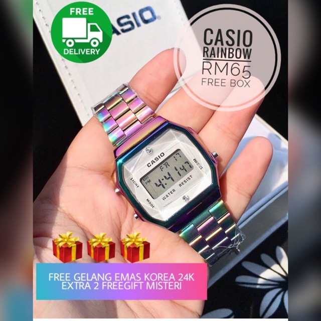 Jam Casio Rainbow Watch Stainless ( Paling Viral ) | Shopee Malaysia