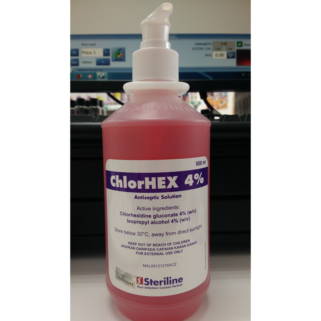 Steriline Chlorhex 4% Antiseptic Solution 500ML | Shopee Malaysia