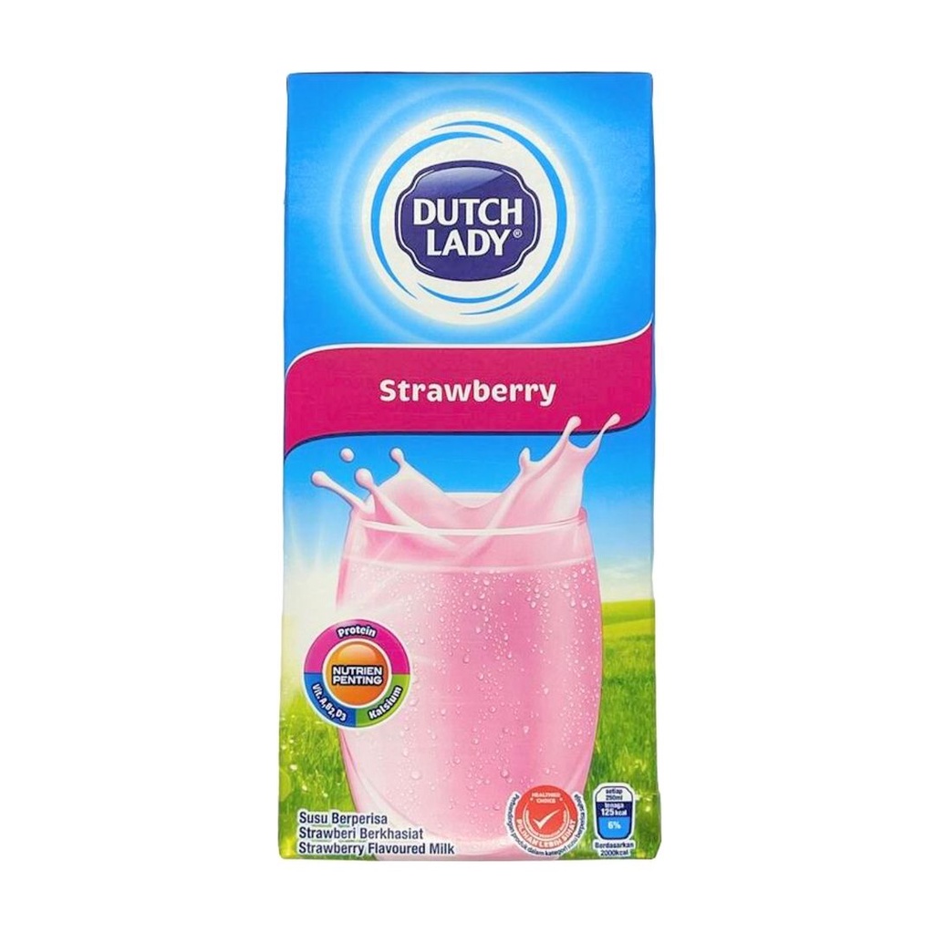 Dutch Lady Strawberry Milk 1L (EXP: 04/2023) | Shopee Malaysia