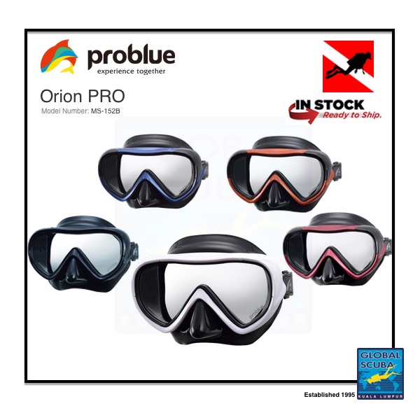 PROBLUE Orion Pro Single Lens Mask for Scuba Diving and Snorkeling | Shopee Malaysia