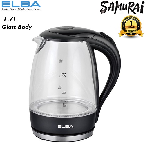 ELBA GLASS JUG KETTLE 1.7L EJKF1723G | Shopee Malaysia