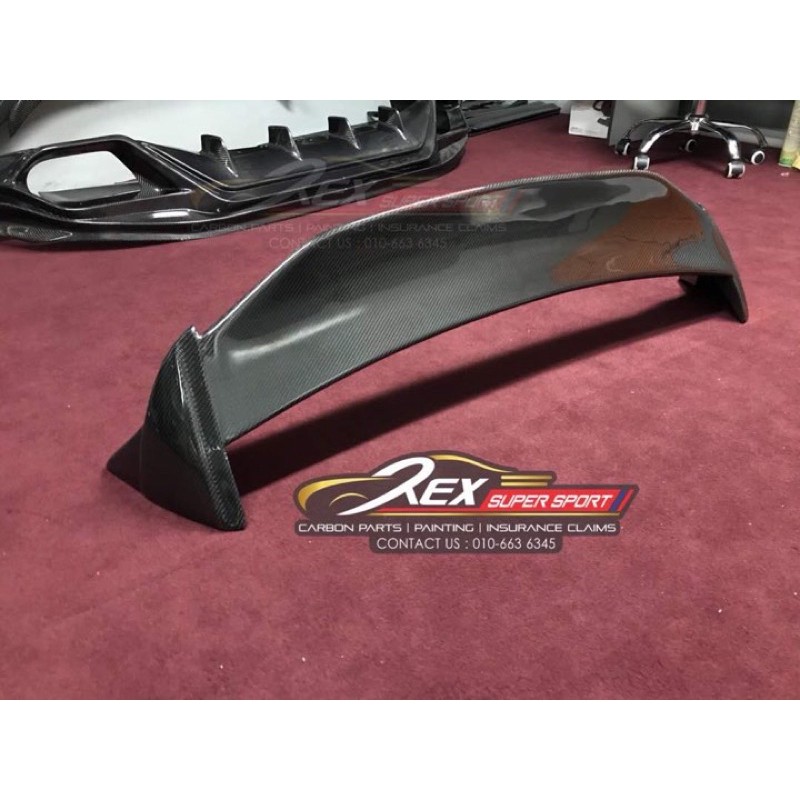 VW Volkswagen Golf Mk6 Tsi Aspec Spoiler Carbon Rear Wing Belakang ...