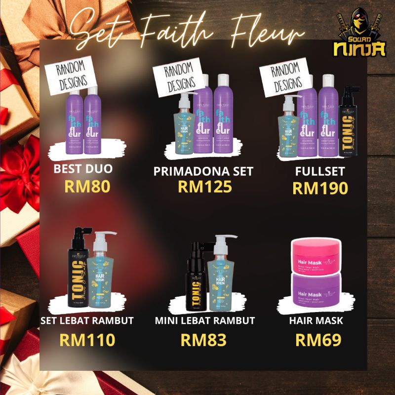 Faith Fleur Hair Tonic Hair Serum Hair Mist Shampoo Conditioner Perapi ...
