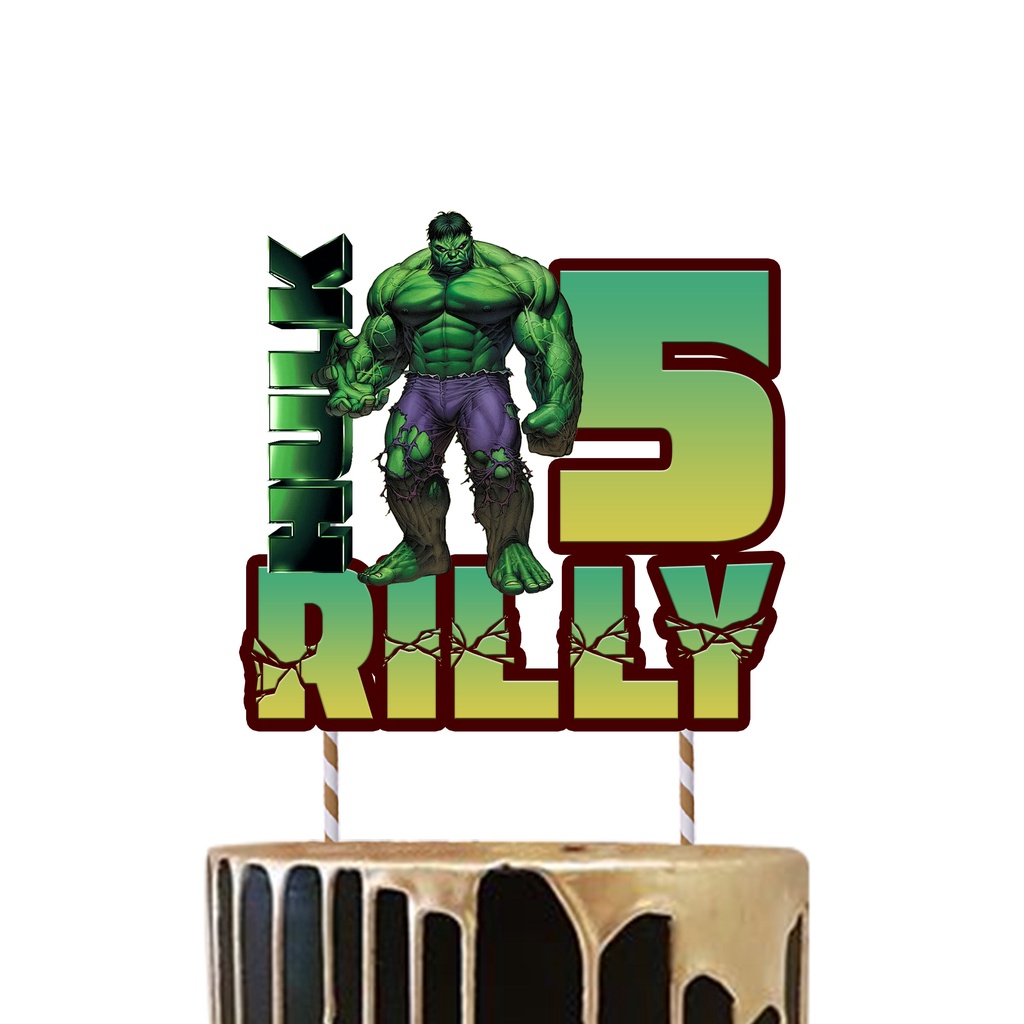 HULK CAKE TOPPER BIRTHDAY | Shopee Malaysia