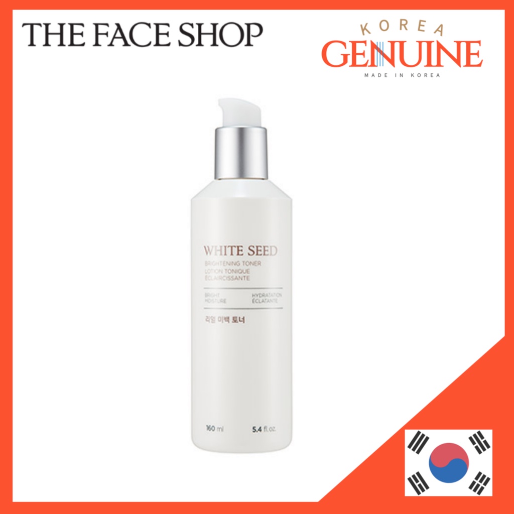 THE FACE SHOP White Seed Brightening Toner 160ml Long Lasting Moisture ...