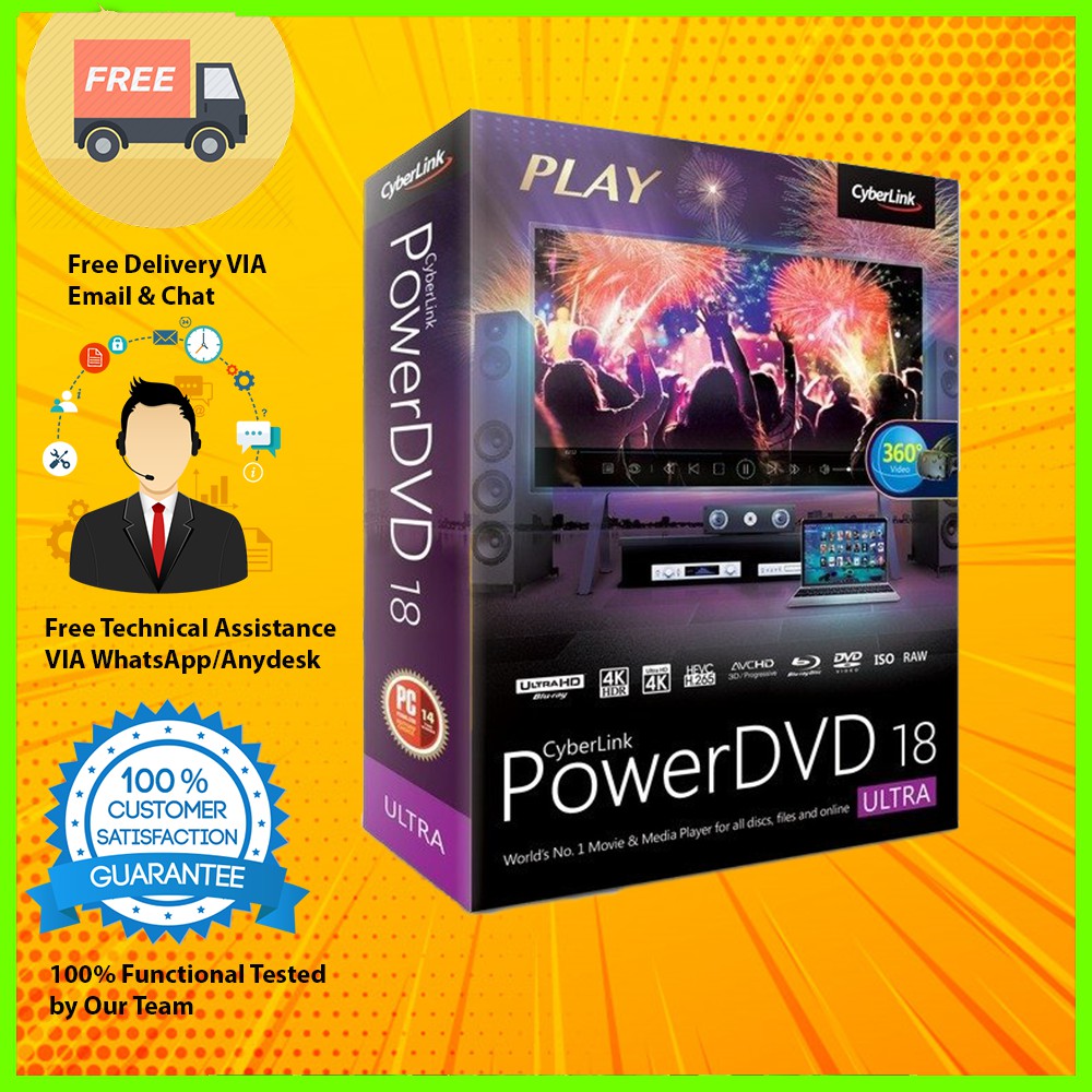 CyberLink PowerDVD Ultra 2019 Full Version | Shopee Malaysia CyberLink PowerDVD Ultra 2019 Full Version | Shopee Malaysia