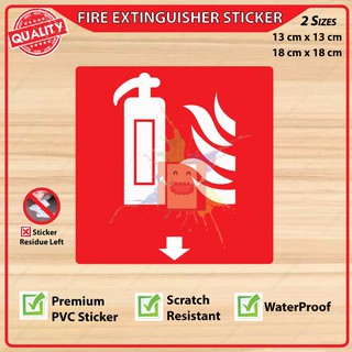 Fire Hose / Fire Extinguisher PVC Sticker | Shopee Malaysia