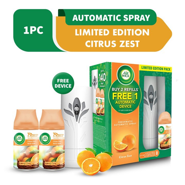 Air Wick Freshmatic Starter Air Refreshener / Air Care - Citrus | BeeCost