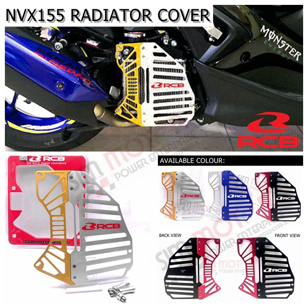 RCB RACING BOY S SERIES ALLOY RADIATOR COVER NVX155 | Shopee Malaysia