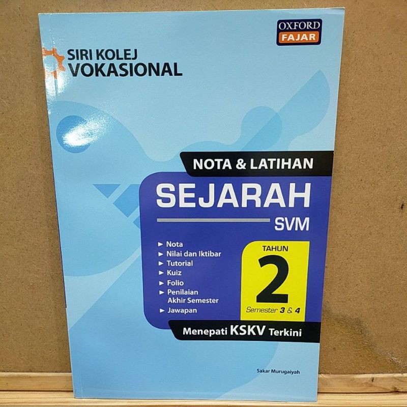 Siri Kolej Vokasional Nota & Latihan Sejarah SVM tahun 2 | Shopee Malaysia