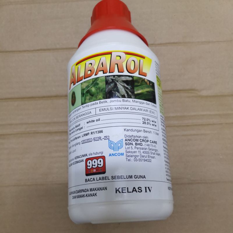 1L Ancom Albarol White Oil 72% Racun Serangga | Shopee Malaysia