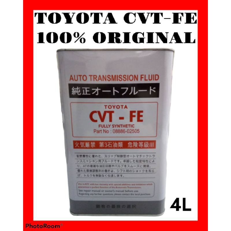 Toyota (ATF) Auto Transmission Fluids Cvt FE Gear oil 4L- FUKUOKA JAPAN ...